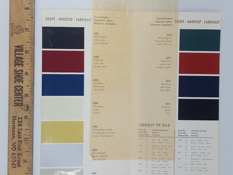 Ford Factory Color Chart