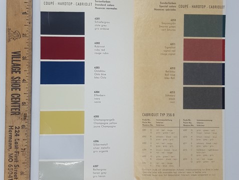 Ford Factory Color Chart